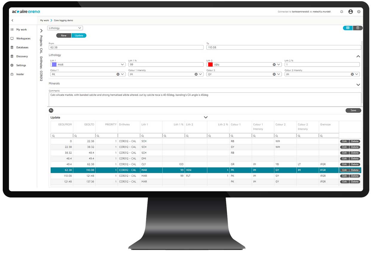 Geological data management software – GIM Suite | acQuire