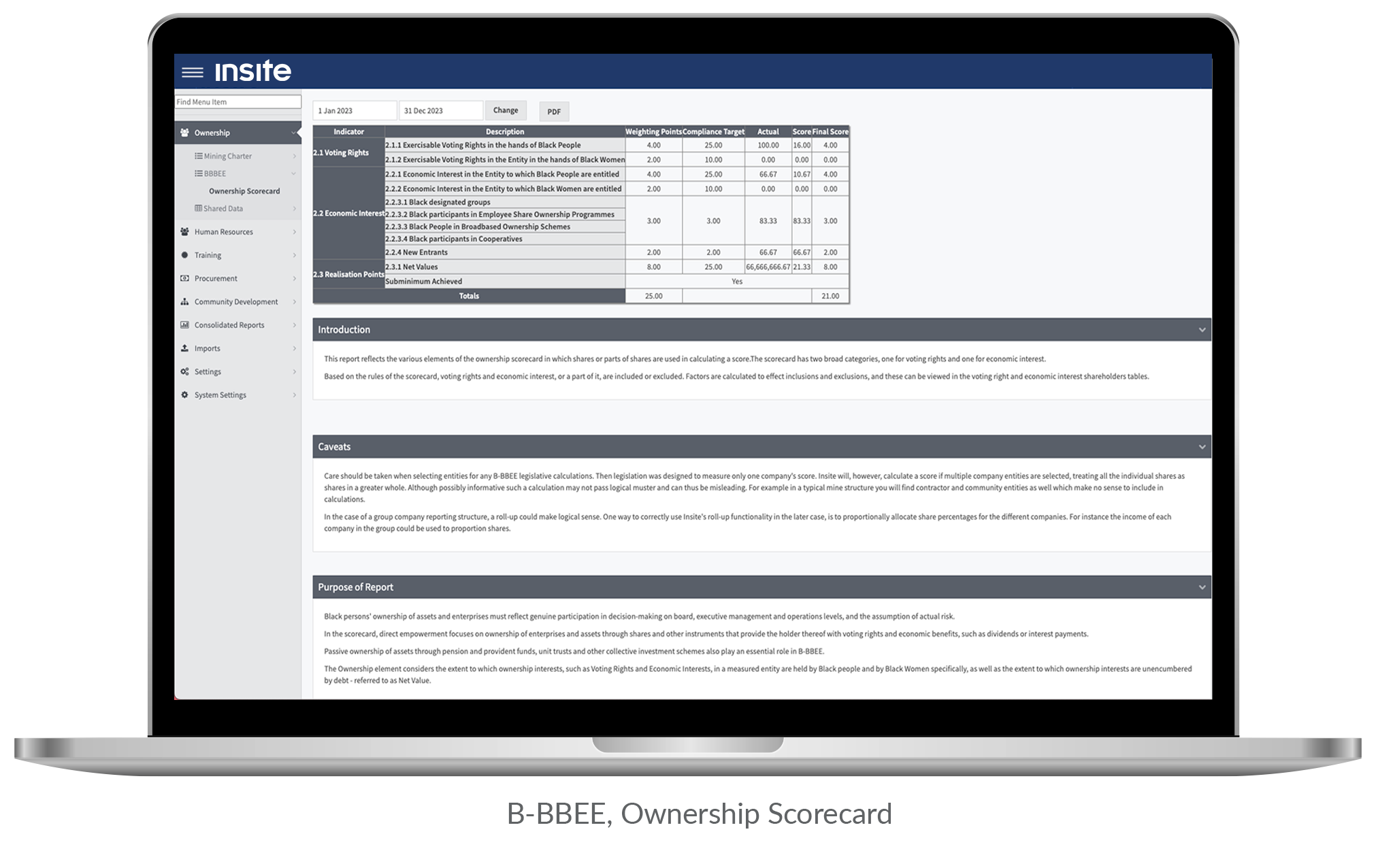 Insite - Simplifying the management of social performance | acQuire
